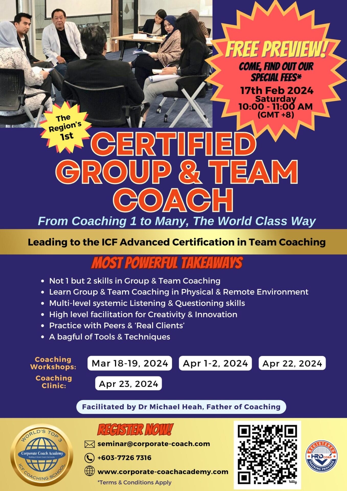 Certified Group & Team Coach - Corporate Coach Academy